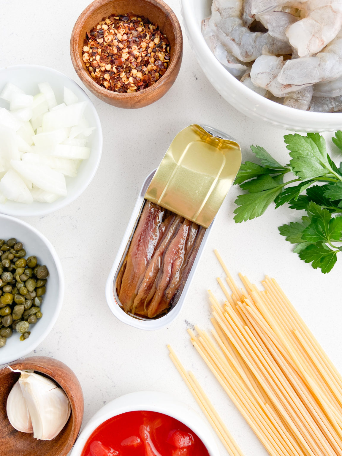 Puttanesca Pasta with Shrimp Recipe | Life's Ambrosia