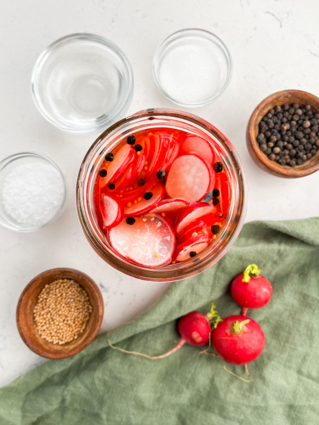 Quick Pickled Radishes - Life's Ambrosia