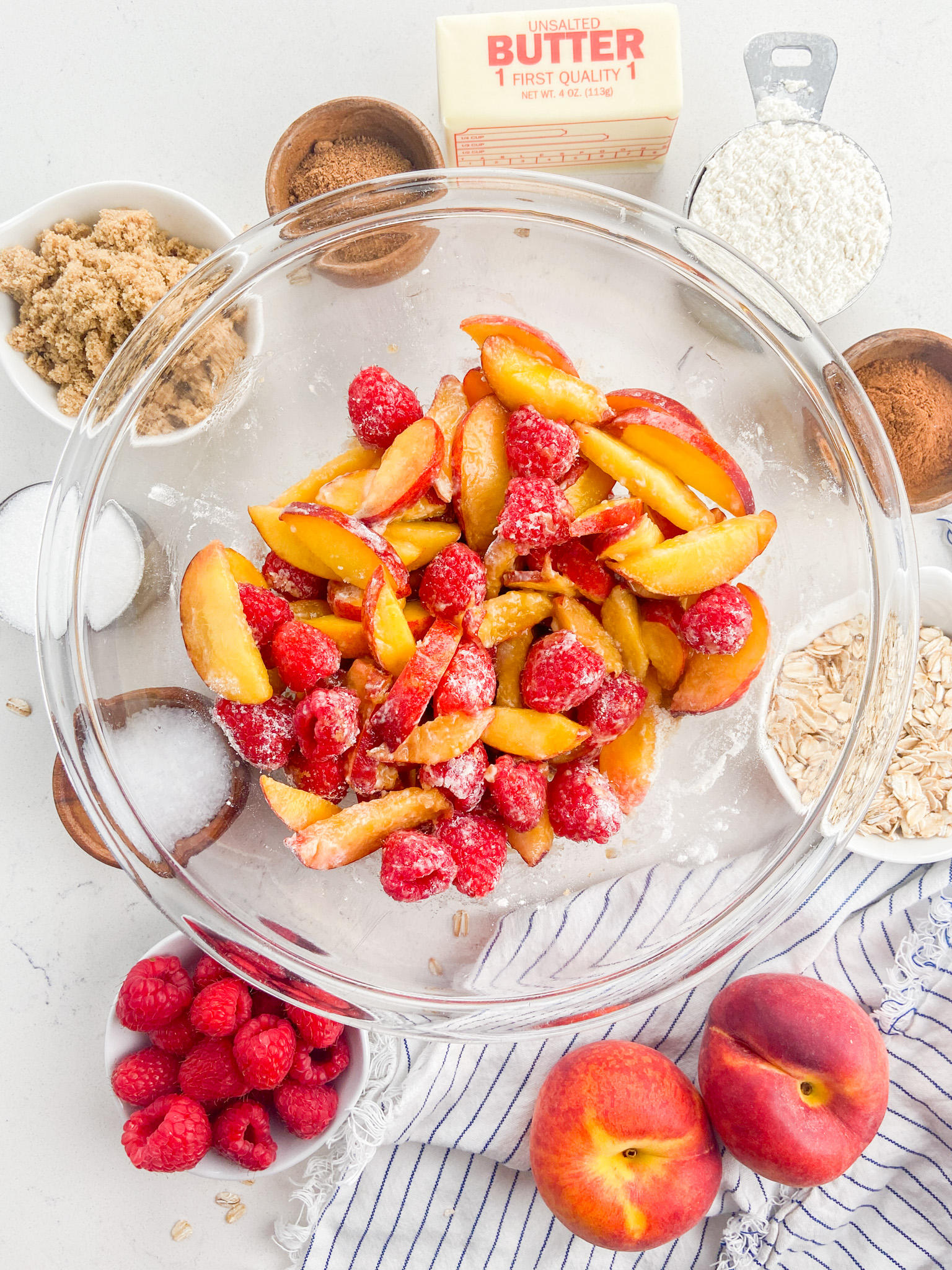 Raspberry Peach Crisp - Life's Ambrosia