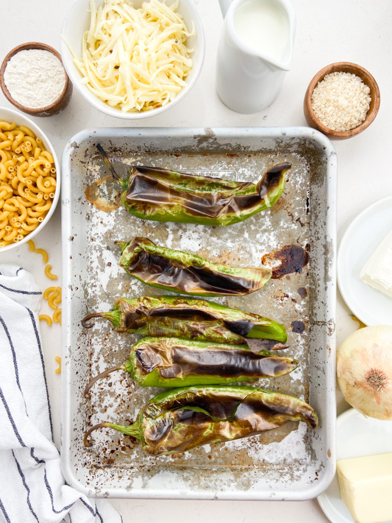 Roasted Hatch Chile Mac and Cheese - Life's Ambrosia