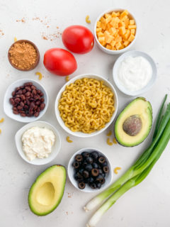 Seven Layer Dip Pasta Salad - Life's Ambrosia