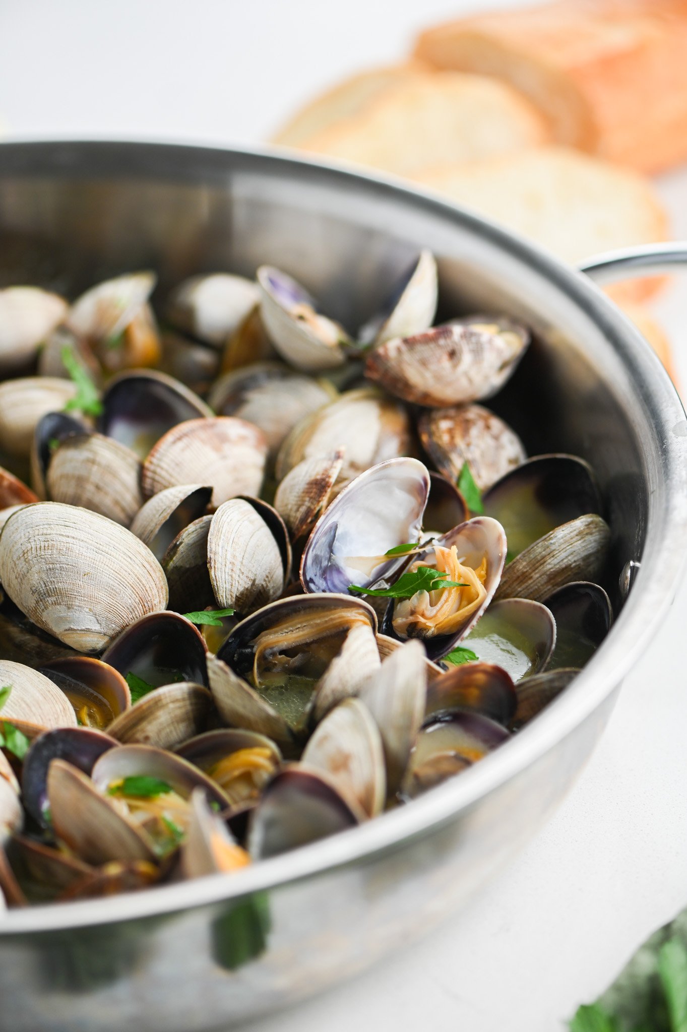Steamed Clams in White Wine - Life's Ambrosia