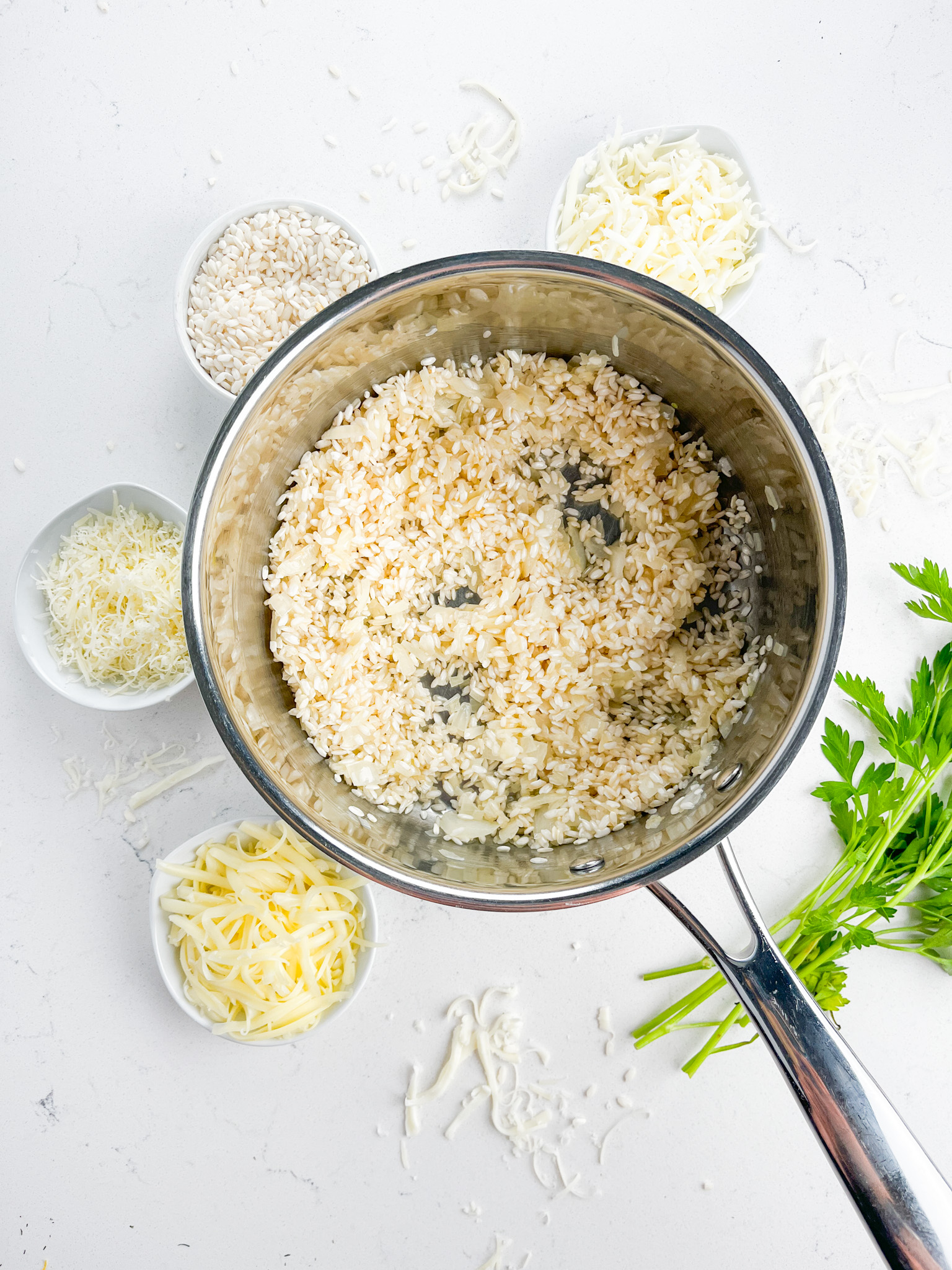Three Cheese Risotto - Life's Ambrosia