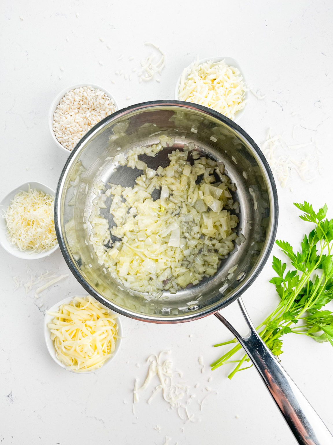 Three Cheese Risotto - Life's Ambrosia