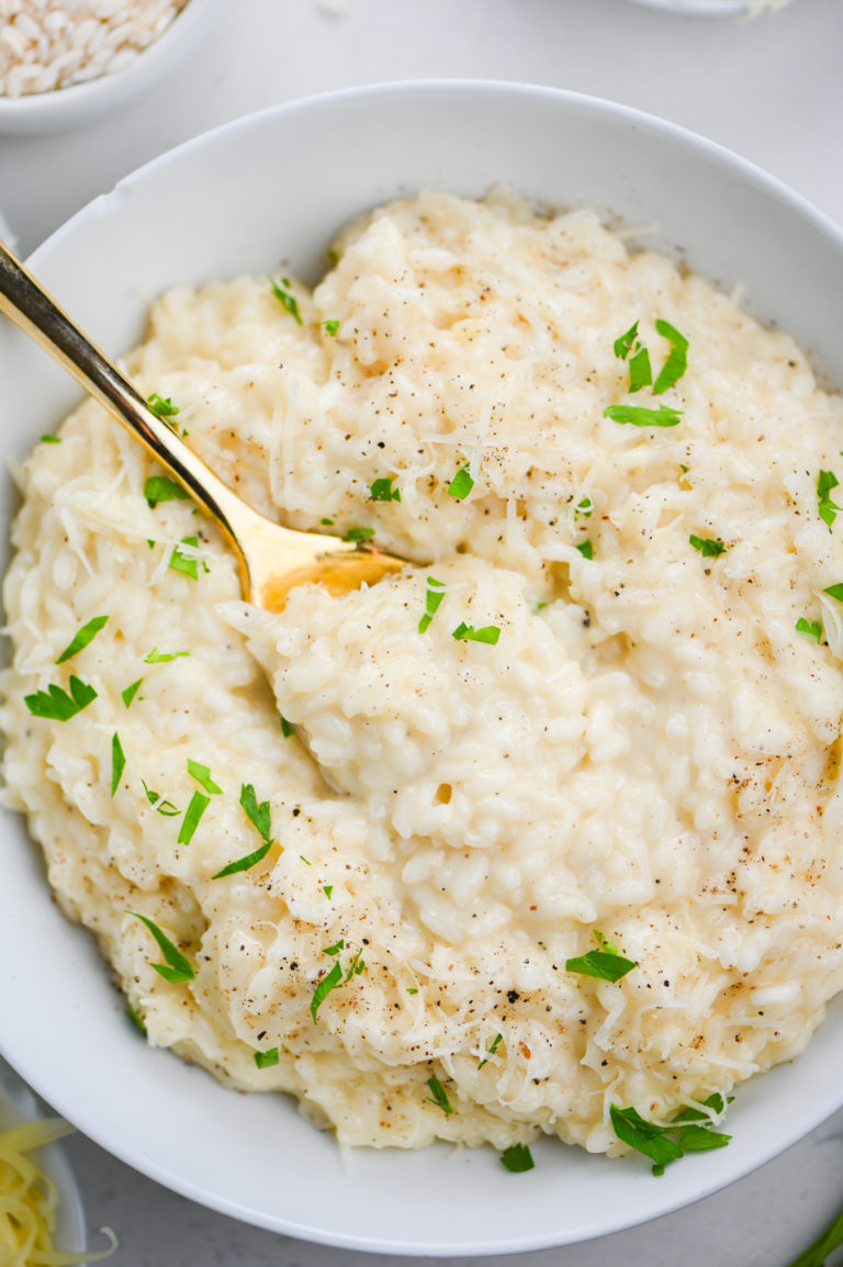 Three Cheese Risotto - Life's Ambrosia