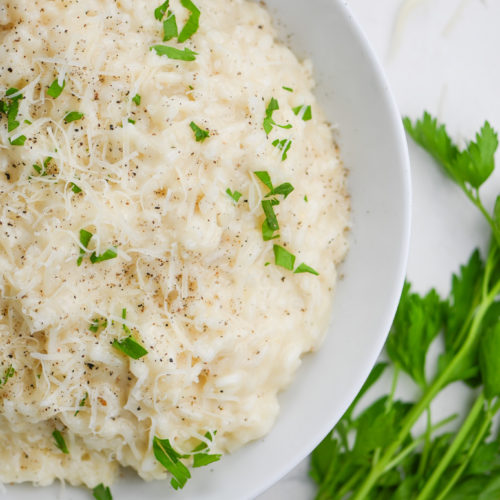Three Cheese Risotto - Life's Ambrosia