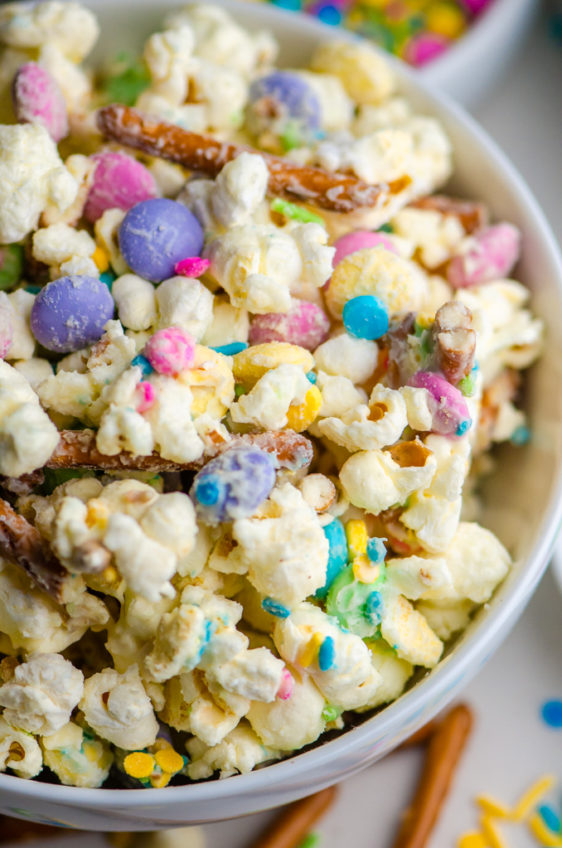 White Chocolate Popcorn (Easter Mix) | Life's Ambrosia