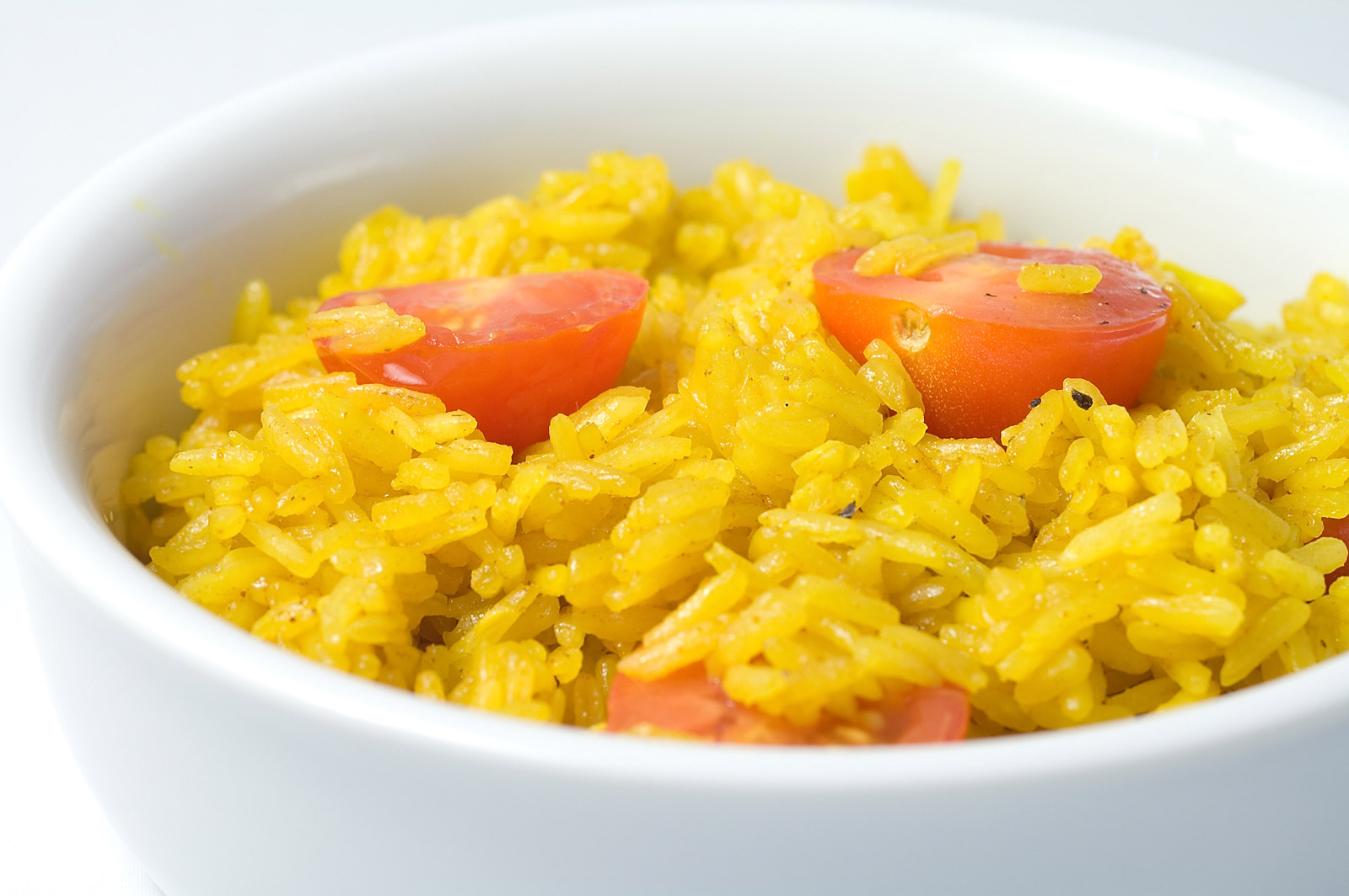 Yellow Rice with Cherry Tomatoes - Life's Ambrosia